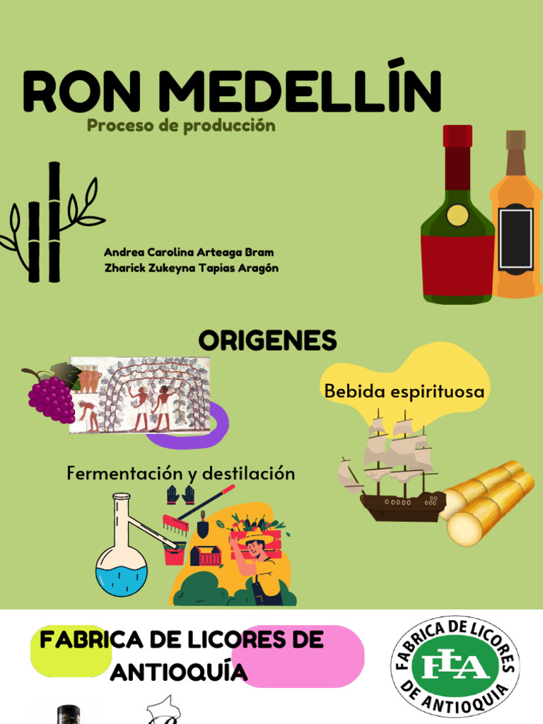 Ron Medellín A Partir de Caña de Azúcar | PDF | Ron | Destilación