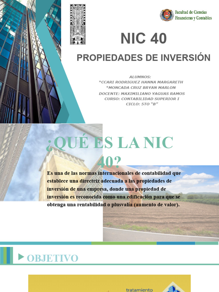 Nic 40 | PDF | Inversiones | Valoración (Finanzas)