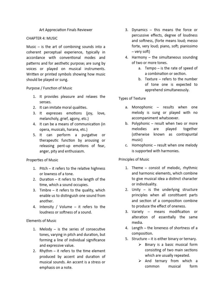 Art Appreciation Finals Reviewer | PDF | Paintings | Tragedy
