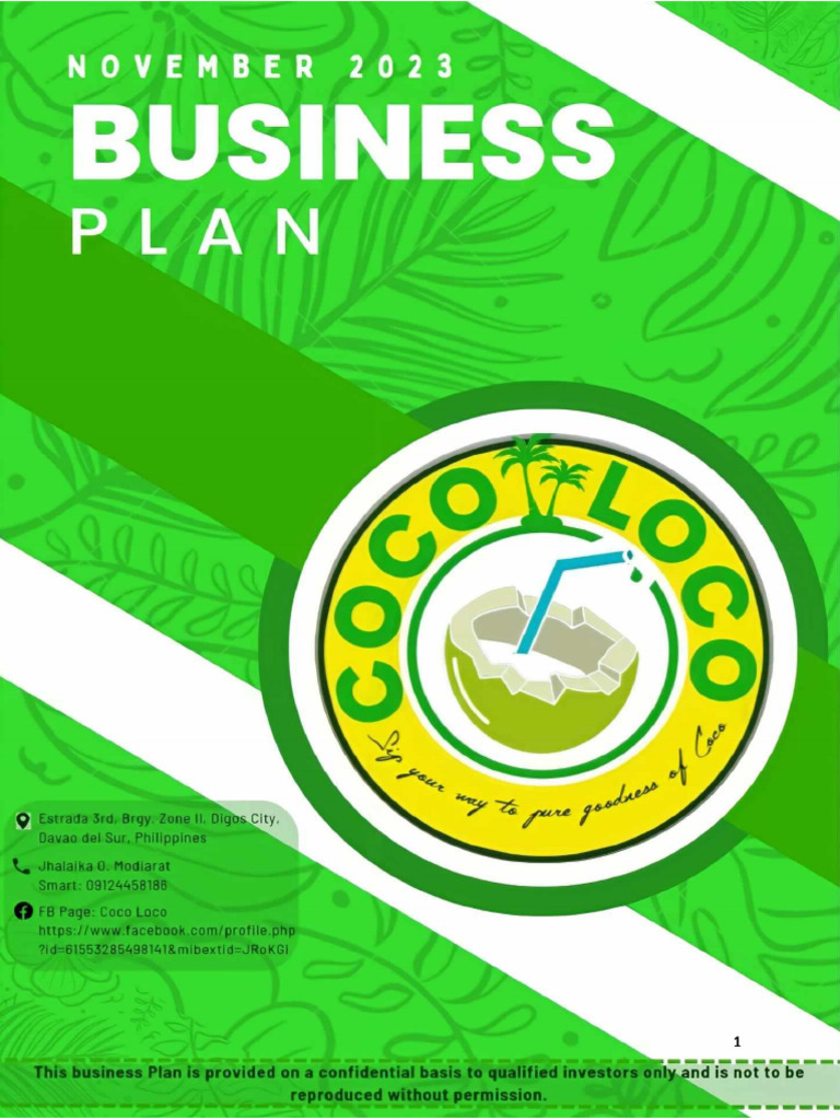 Coco Loco Business Plan Overview | PDF | Brand | Coconut