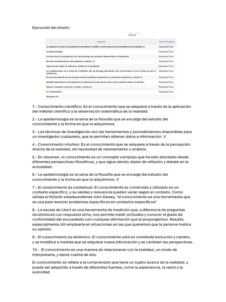 Prueba EDI | PDF | Conocimiento | Medición