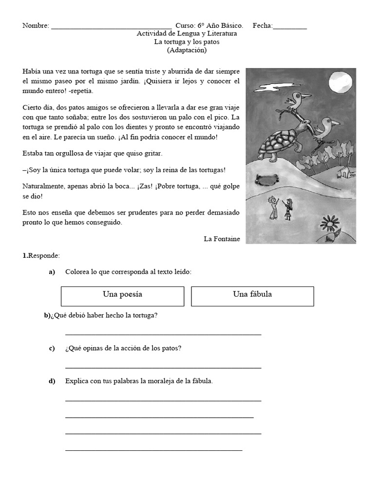 Las Fabulas para Segundo Grado de Primaria | PDF | Ficción general