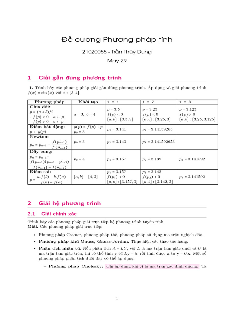 Numerical Method | PDF