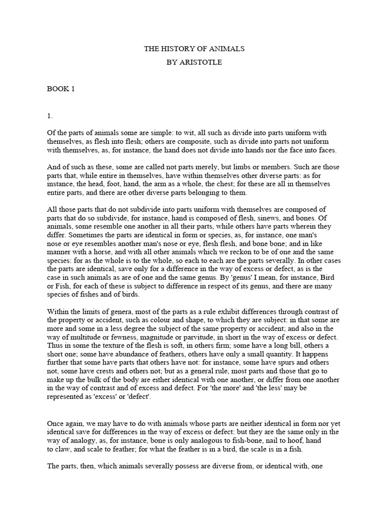 The History of Animals | PDF | Foot | Hand