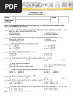 Grade 8 Readiness Test - Answer Key | PDF