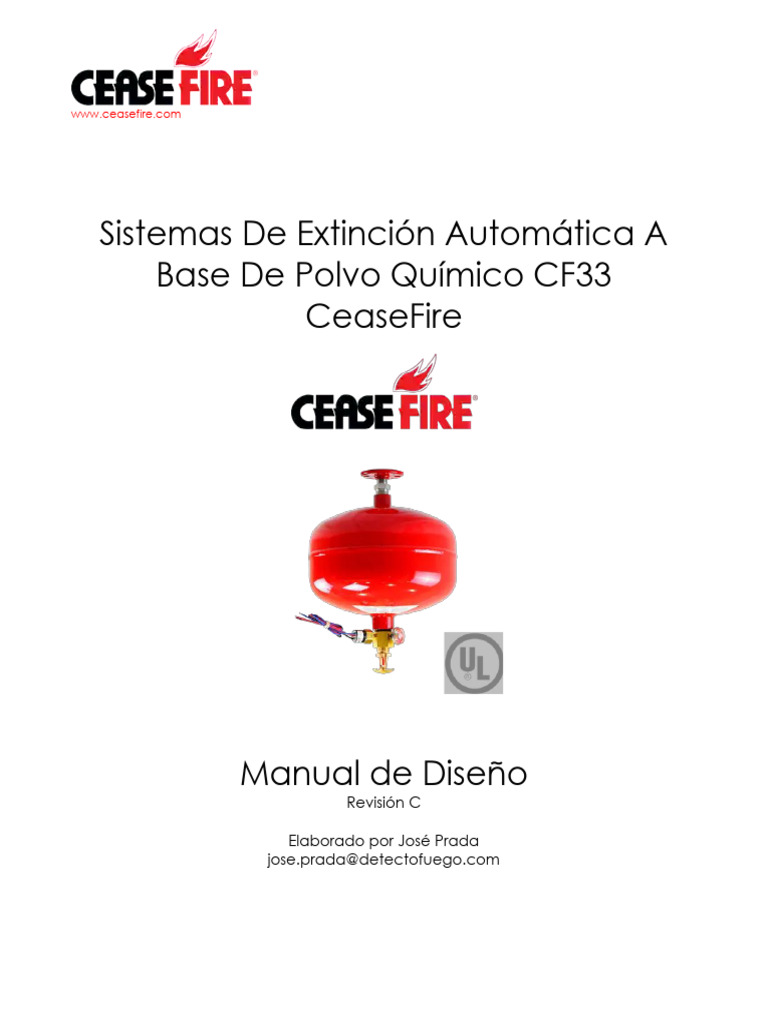 Diseño de Sistemas de Supresion CeaseFire - Rev C - CEASE FIRE | PDF ...