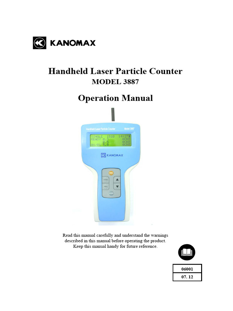 Manual Kanomax 3887 | PDF | Alternating Current | Vacuum Tube