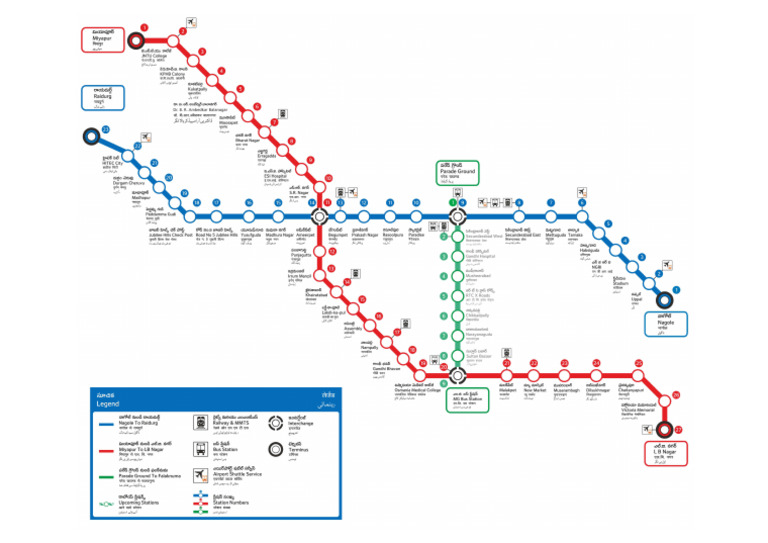 Metro Rail Map Pictorial | PDF