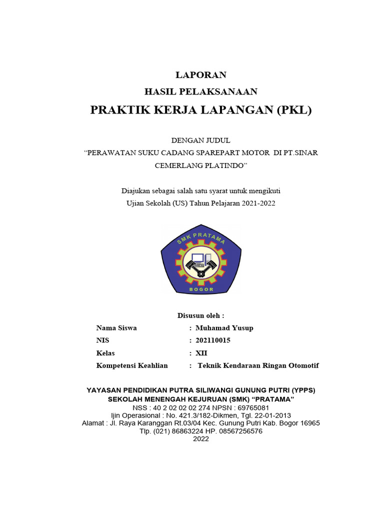 Contoh Cover | PDF | Karier & Perkembangan