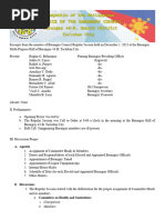 Templates For Barangay Assembly | PDF