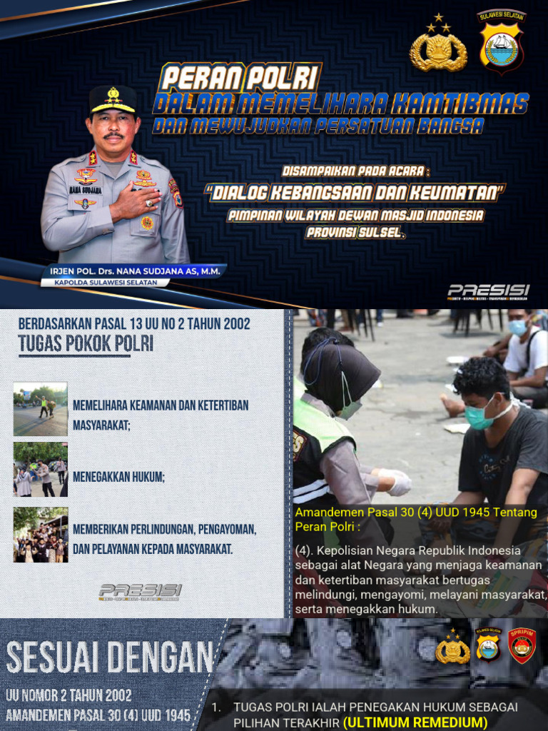 1 Desember 2022 - Peran Polri Dalam Memelihara Kamtibmas | PDF