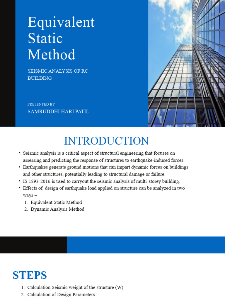 Seismic Analysis of RC Building | PDF | Mechanical Engineering | Solid ...