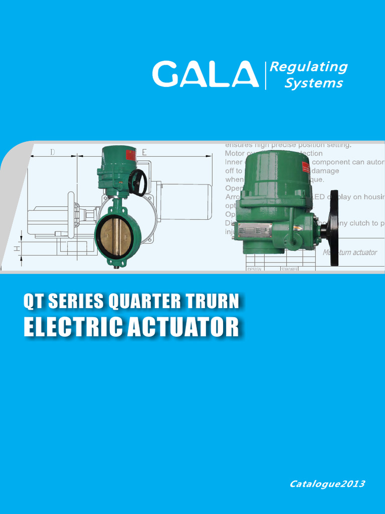 Neumax QT Series Actuator Overview | PDF | Electric Motor | Actuator