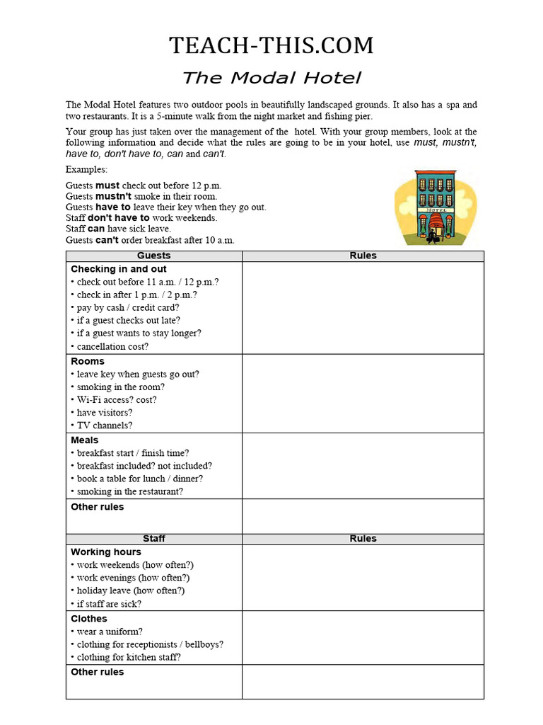 The Modal Hotel | PDF | Hotel