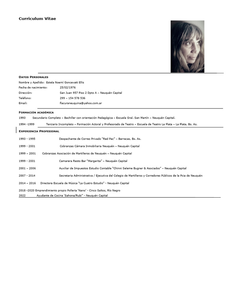 CV Estela 2023 | PDF