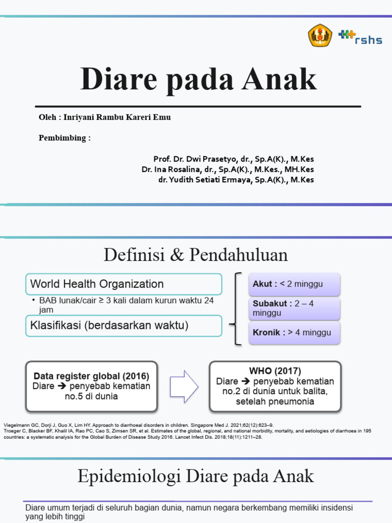 Modul Diare Pada Anak - Inri | PDF | Sains & Matematika