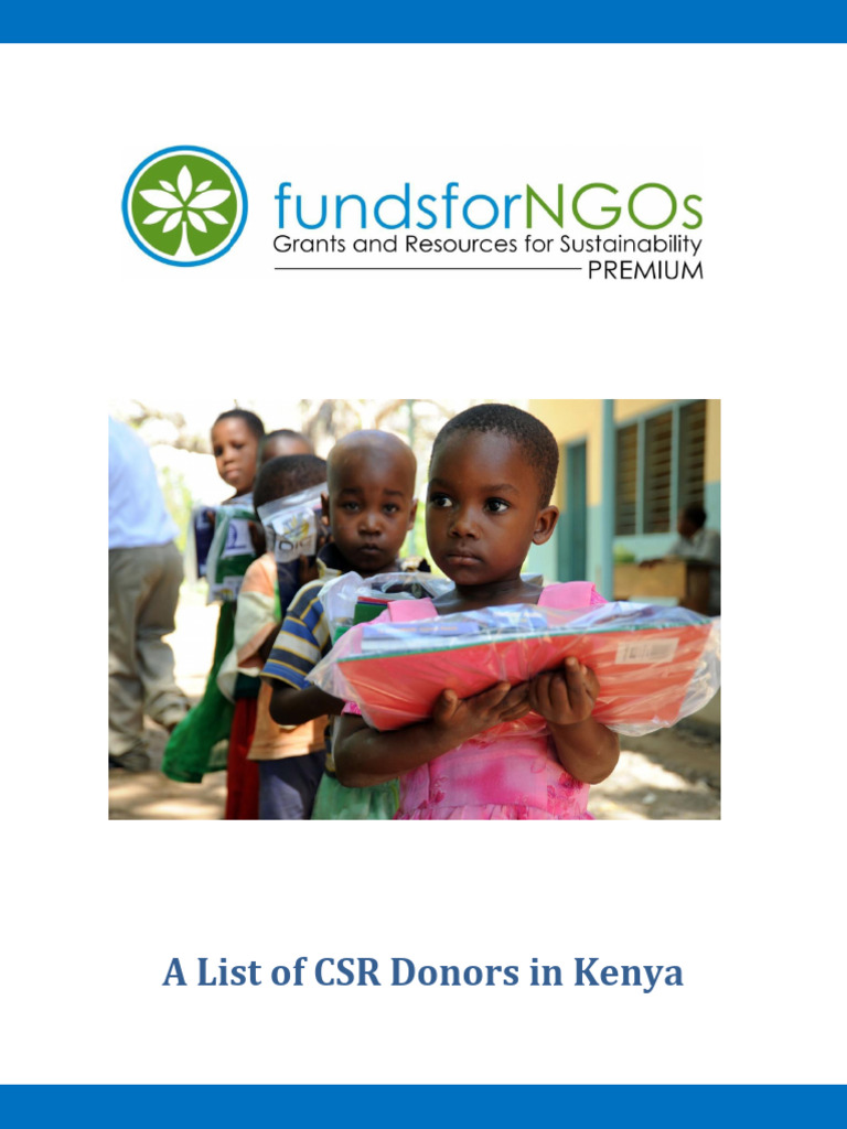 A List of CSR Donors in Kenya XXXXXXXXXXXX | PDF | Corporate Social ...