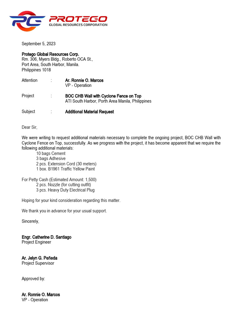 Request Letter | PDF