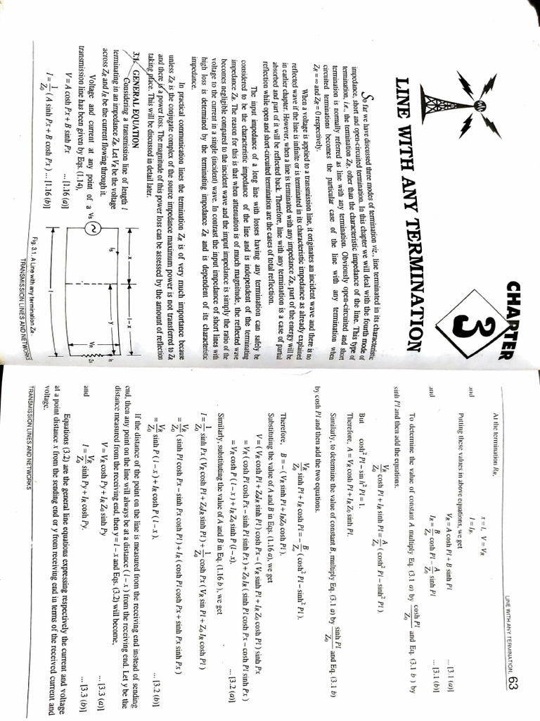 Line With Any Termination | PDF | Transmission Line | Electrical Impedance