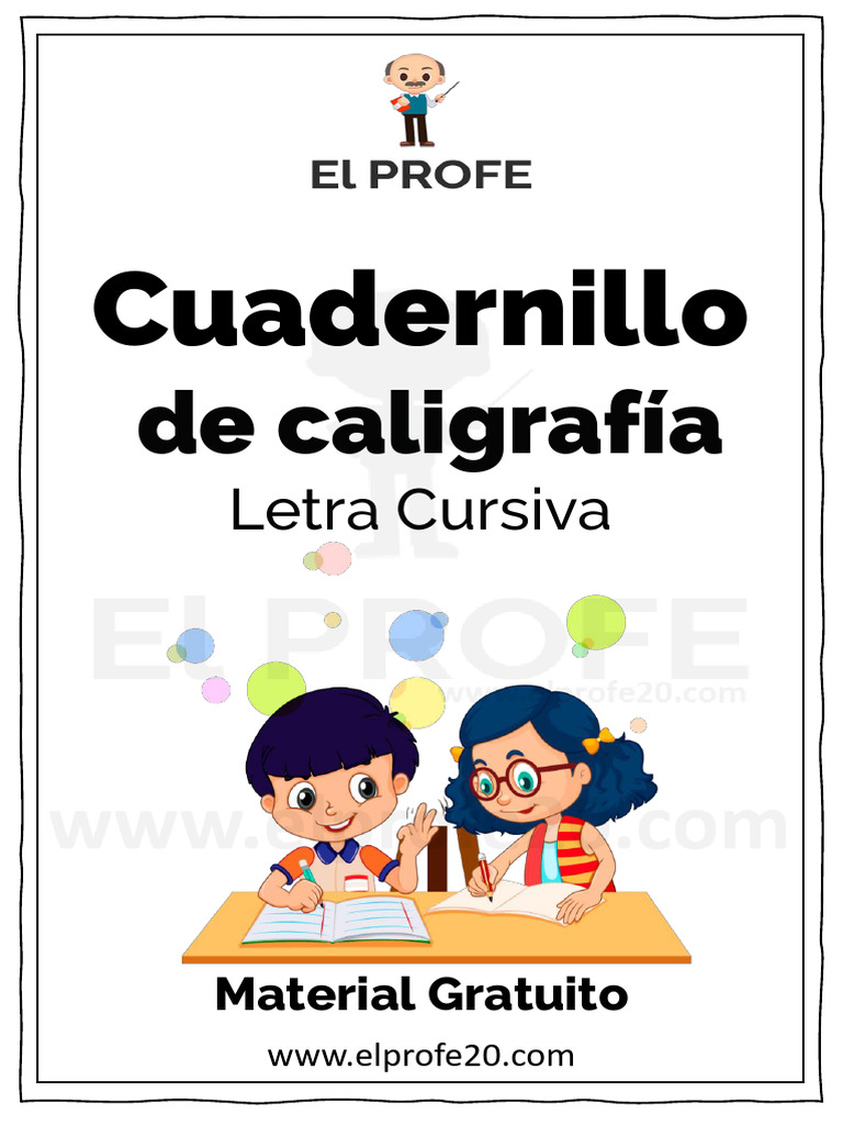 Cuadernillo Letra Cursiva | PDF | Caligrafía | Arte de papel