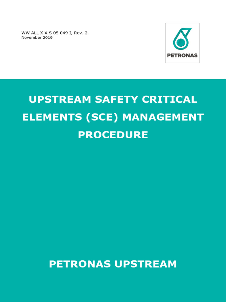 Upstream SCE Management Procedure | PDF | Hazards | Risk