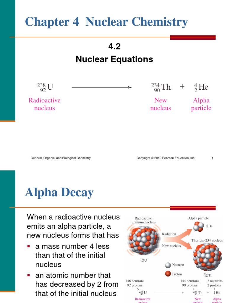 4.2 Nuclear Reactions | PDF | Radioactive Decay | Atomic Nucleus