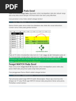 10. Rumus MATCH Excel, Contoh dan Cara Menggunakan Fungsi Match di ...