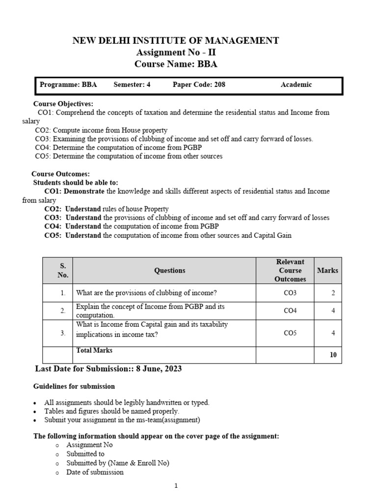 IT Assignment 2 | Download Free PDF | Taxes | Public Finance