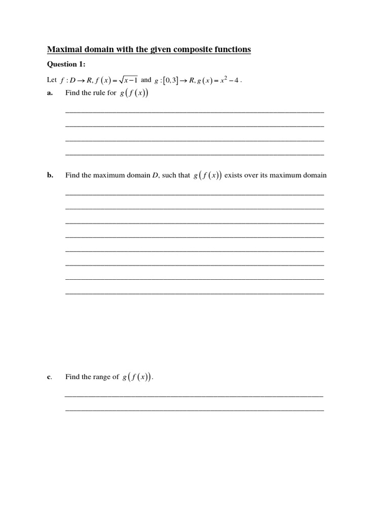 2023 Composite Functions | PDF | Mathematical Analysis