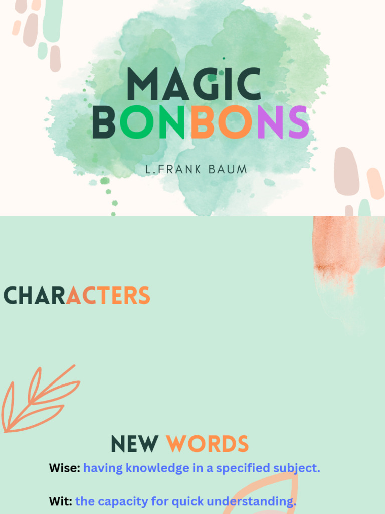MAGIC Bonbons | PDF