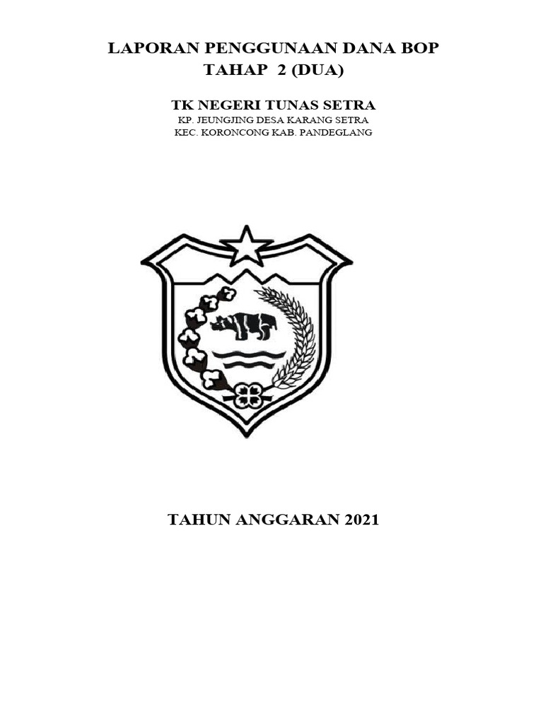 Laporan Penggunaan Dana BOP TK 2021 | PDF