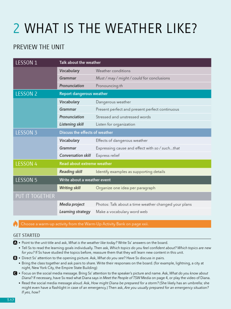 What Is The Weather Like? | PDF | Stress (Linguistics) | Noun