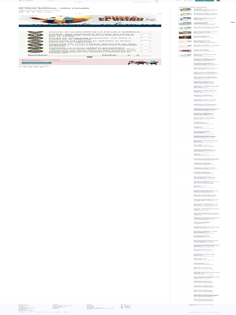 Mi Pacto Solemne - 2021 Llenado - PDF | PDF