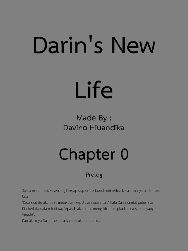 Darin's New Life | PDF