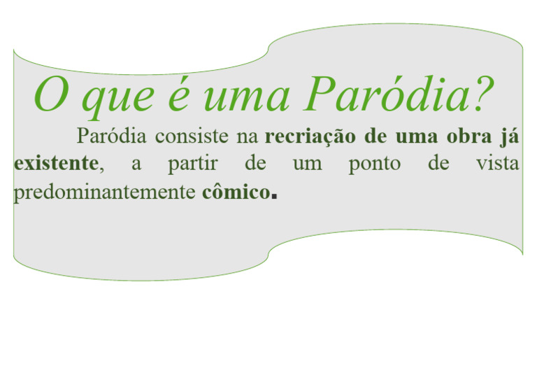 O que é uma Paródia | PDF