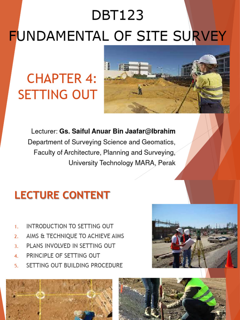 DBT123 Chapter 5 - Setting Out | PDF | Surveying | Science