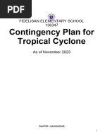 School Contingency Plan | PDF | Tropical Cyclones | Typhoon