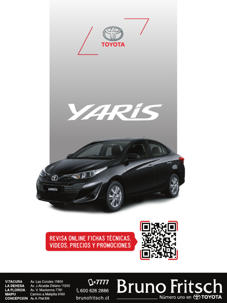 Toyota Yaris Sedan Ficha Tecnica | PDF