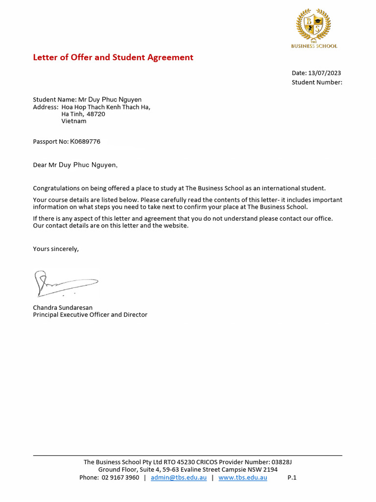 OfferLetter - 205 - MR Duy Phuc Nguyen GE EAP | PDF | Payments | Credit Card