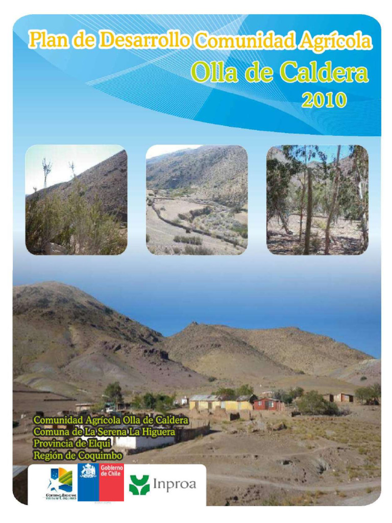 Plan de Desarrollo Comunidad Agrícola Olla de Caldera. Presentación | PDF | Materiales de ...