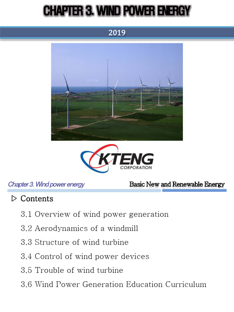 Wind Power Generation Overview and Mechanics | PDF | Wind Power | Wind ...