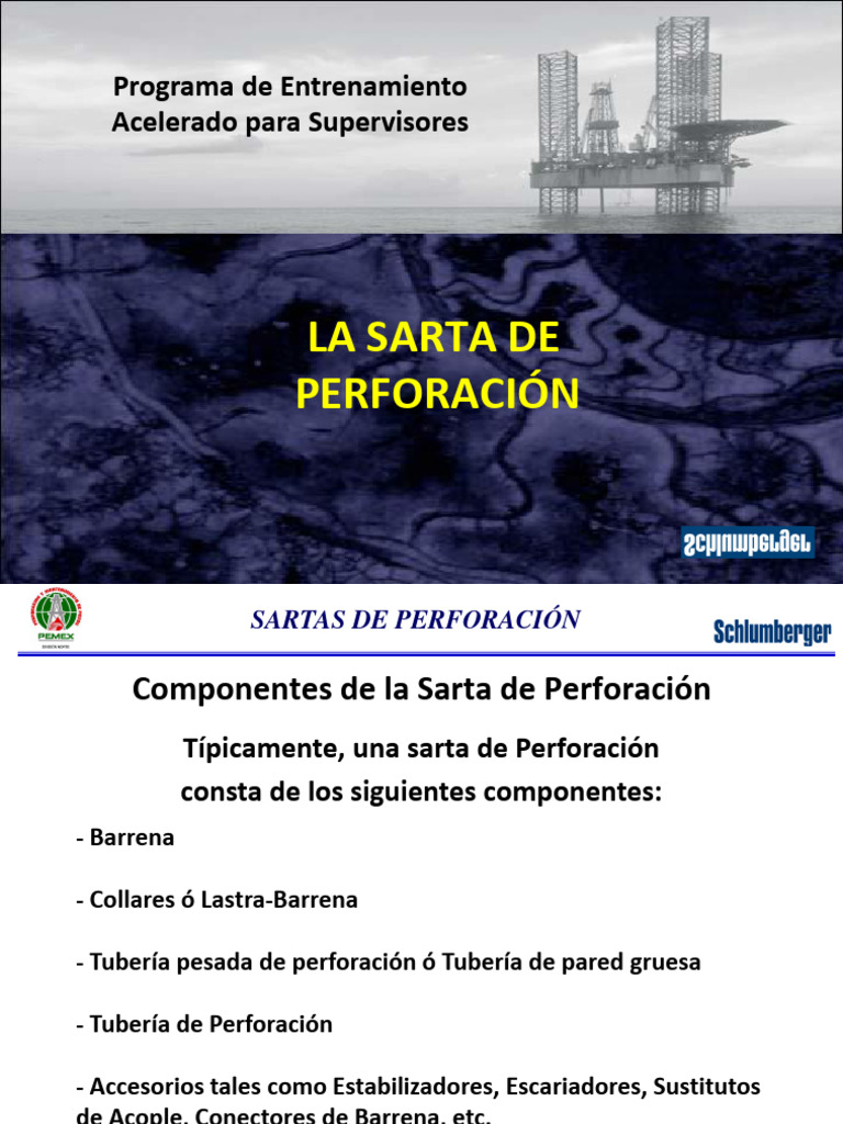 Tema__08__Sarta_de_Perforación | PDF | Perforación | Conector eléctrico