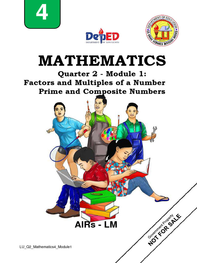 AIRs - LMs - MATH 4 - Q2 MODULE 1 - READYBTO PRINT | PDF | Arithmetic ...