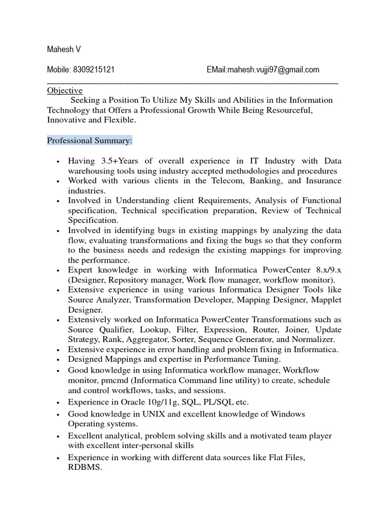 Mahesh ETL | PDF | Data Warehouse | Computing