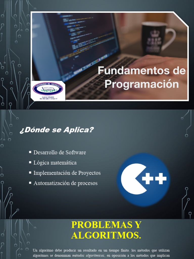 Sesion 1 Fundamentos de Progr Domingo Mat | PDF | Algoritmos | Programación