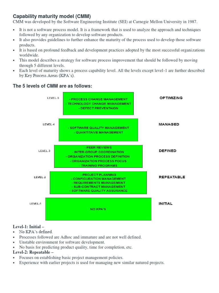 Software Process Improvement Guide | PDF | Information Technology ...