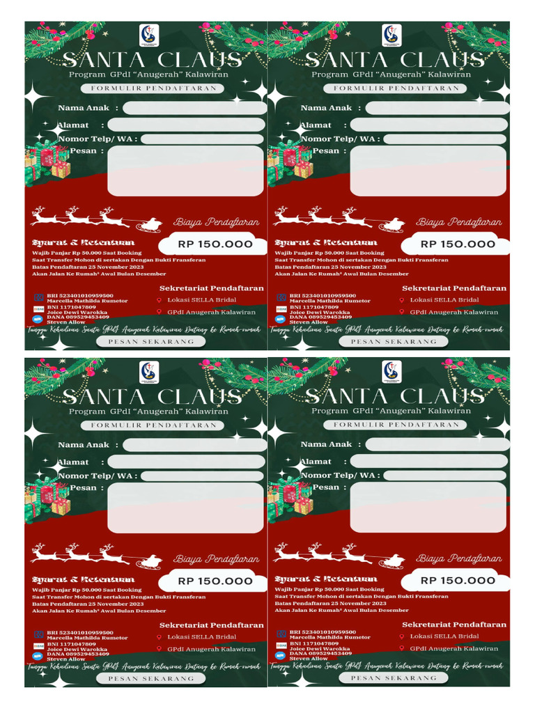 Program Santa Claus | PDF