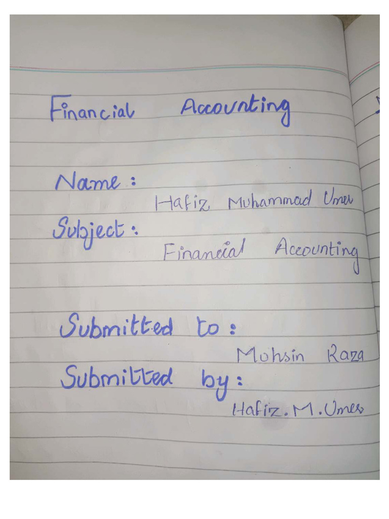 Fin Acc Final Assignment | PDF