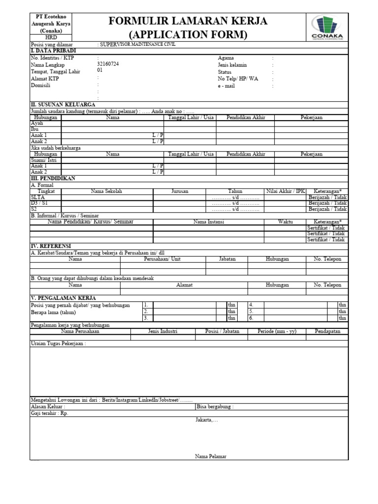Application Form 2023 | PDF