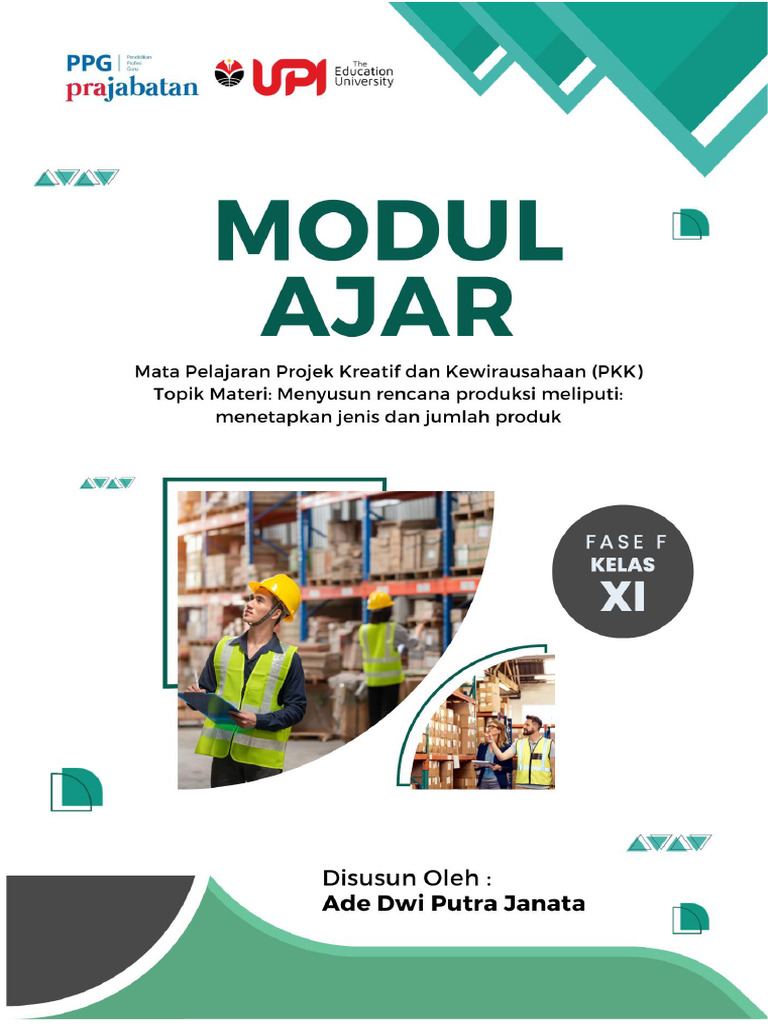 Modul Ajar 1 - Jenis Dan Jumlah Produk (Siswa) | PDF | Karier & Perkembangan | Seni